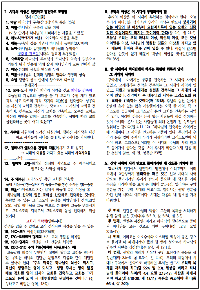 성경진리사역원(BTMK) | [2022 여름훈련] - M2 시대의 이상을 가진 시대의 사역자를 긴밀히 따름으로써 시대의 사역 안으로 들어가는 중요한 네 여정